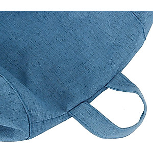 Bean Bag Chair Sofa Cover(No Filler), Lazy Lounger High Back Large Bean Bag Storage Chair Cover Sack for Adults and Kids Without Filling (Blue, XL)