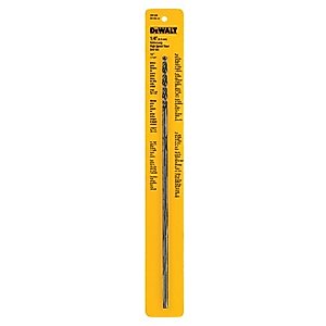 DEWALT DW1606 1/4-Inch by 12-Inch Extra Long Black Oxide Drill Bit