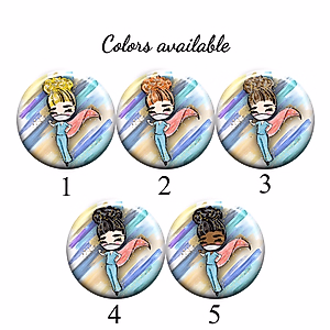 Super Hero Nurse or Doctor Stethoscope Tag (5 Color Design Choices) - Adjustable Tube Steth Id Personalized with Name, Monogram, Occupation Title - Woman Gift