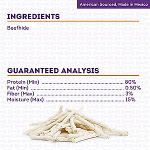 Treatly Beefhide Twist Sticks 5" Dog Chew Treats - Natural Flavor, 1 lb/1 Pack