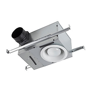 Broan-NuTone 744L Recessed Light Ventilation Fan, Selectable Speed 50-80 CFM, 0.3-2 Sones, White
