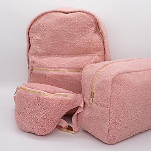 Phlox Collective Nylon Backpack, Fashion Backpack, for Women, Men, and Kids (Nude)