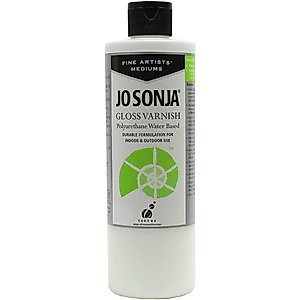 Jo Sonja Polyurethane Varnish Gloss 16oz Bottle…