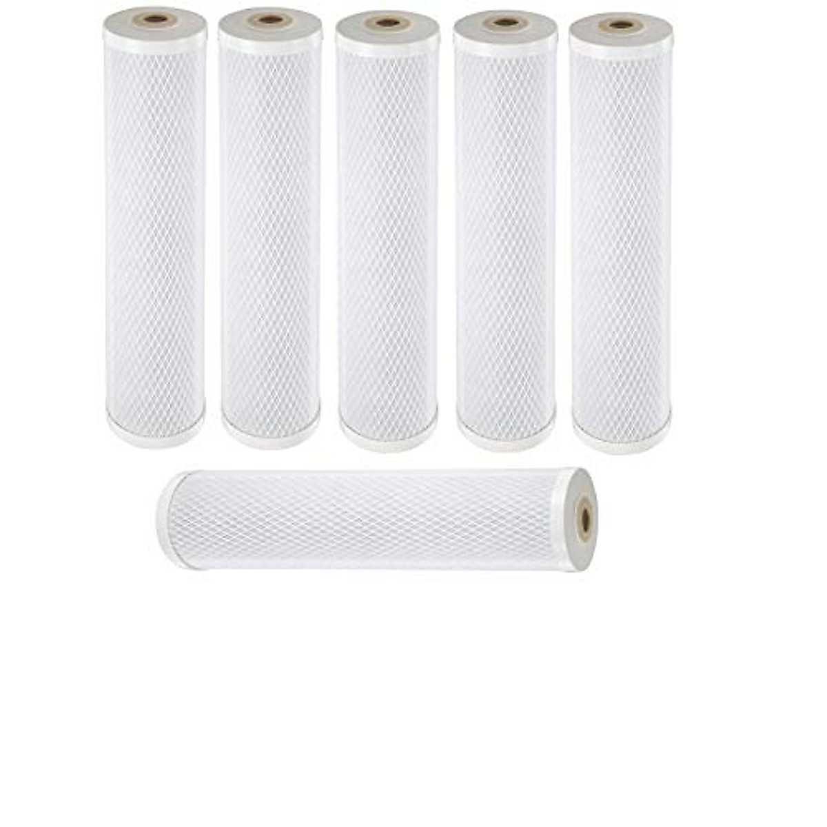 CFS – 6 Pack Radial Flow Iron Reduction Water Filter Cartridges Compatible with 155263, RFFE20-BB Models – Remove Bad Taste & Odor – Whole House Replacement Filter Cartridge
