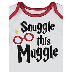 Harry Potter Infant Baby Boys 3 Pack Short Sleeve Bodysuits Multicolored 24 Months