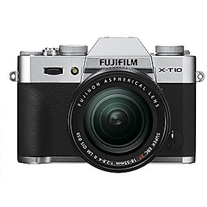 Fujifilm X-T10 Silver Mirrorless Digital Camera Kit with XF18-55mm F2.8-4.0 R LM OIS Lens