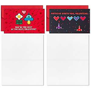Hallmark Kids Mini Valentines Day Cards Assortment, 18 Classroom Cards with Envelopes (Tacos, Pizza, Doughnuts)