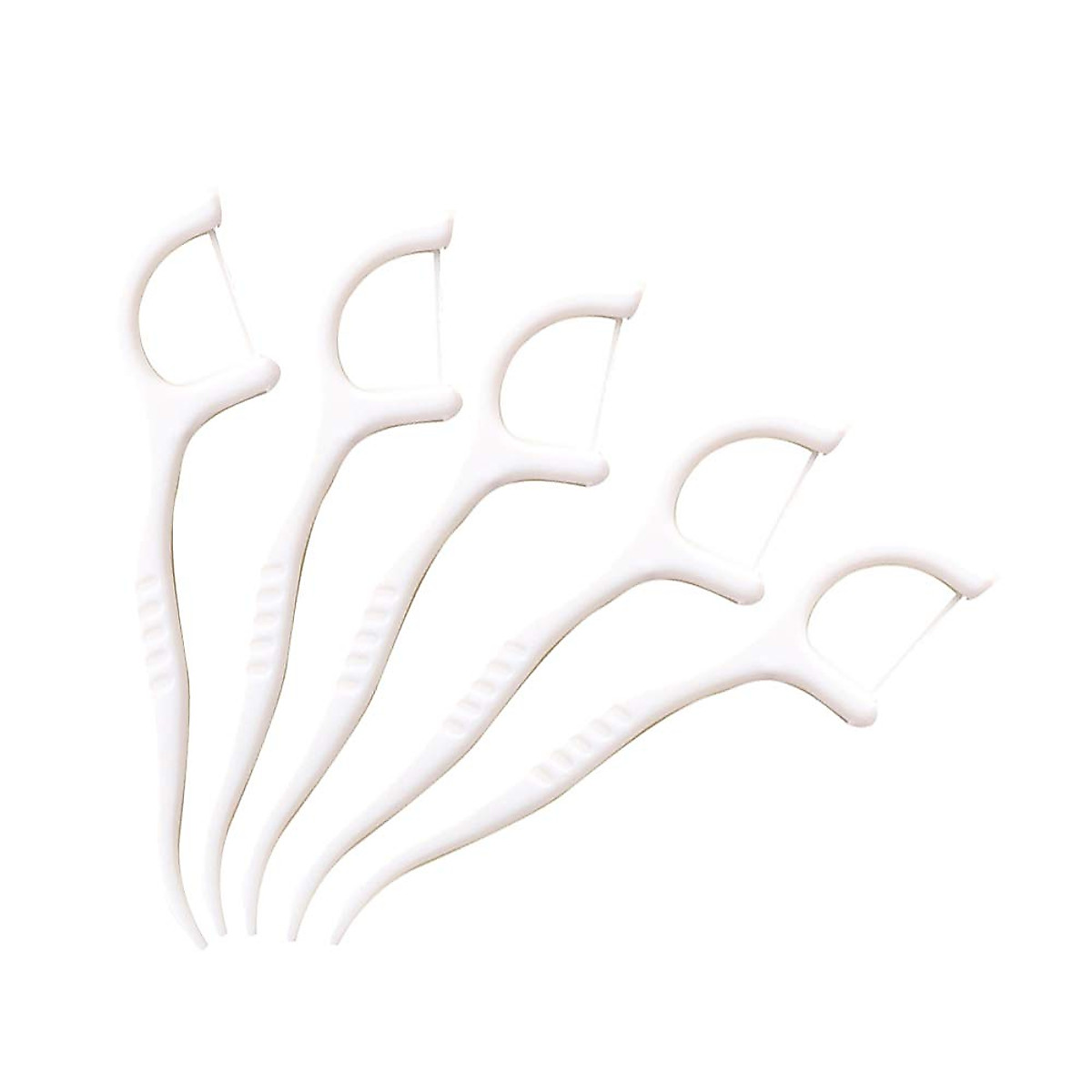 100 PCS White Dental Floss Picks Clean Floss Picks Toothpicks Oral Care Floss
