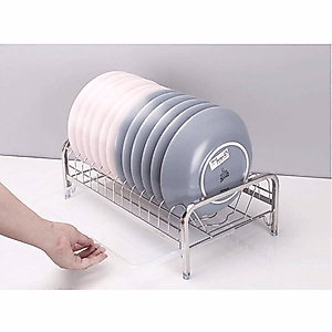 Plate Rack Draining Dish Rack Stainless steel single-layer dish rack drain rack dish rack dish rack dish rack for Kitchen Countertop Pan Plate Holder