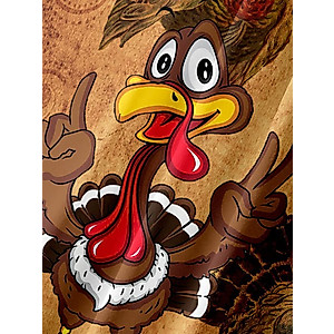 QIVICIMA Mens Thanksgiving Shirts Santa Claus Party Button Down Shirts X-Mas Funky Hawaiian Shirt AB Thanksgiving XXL