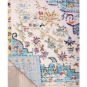 Rugshop Vintage Traditional Bohemian Area Rug 5' x 7' Blue