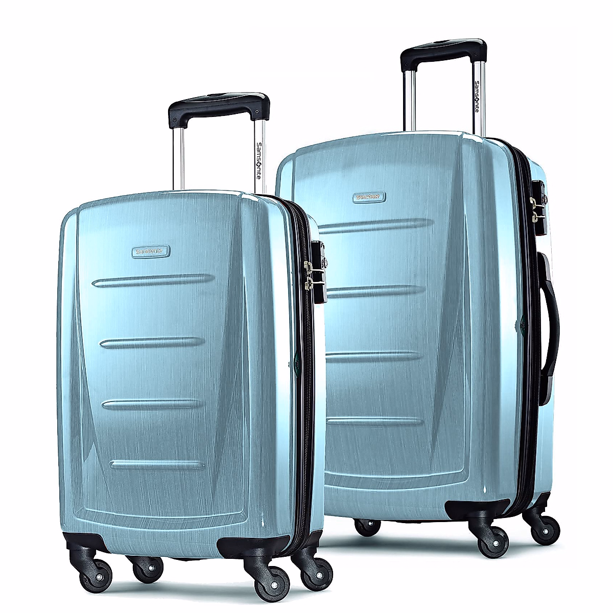 Samsonite Winfield 2 Hardside Expandable Luggage with Spinner Wheels (Ice Blue, 2-Piece Set (20/28))