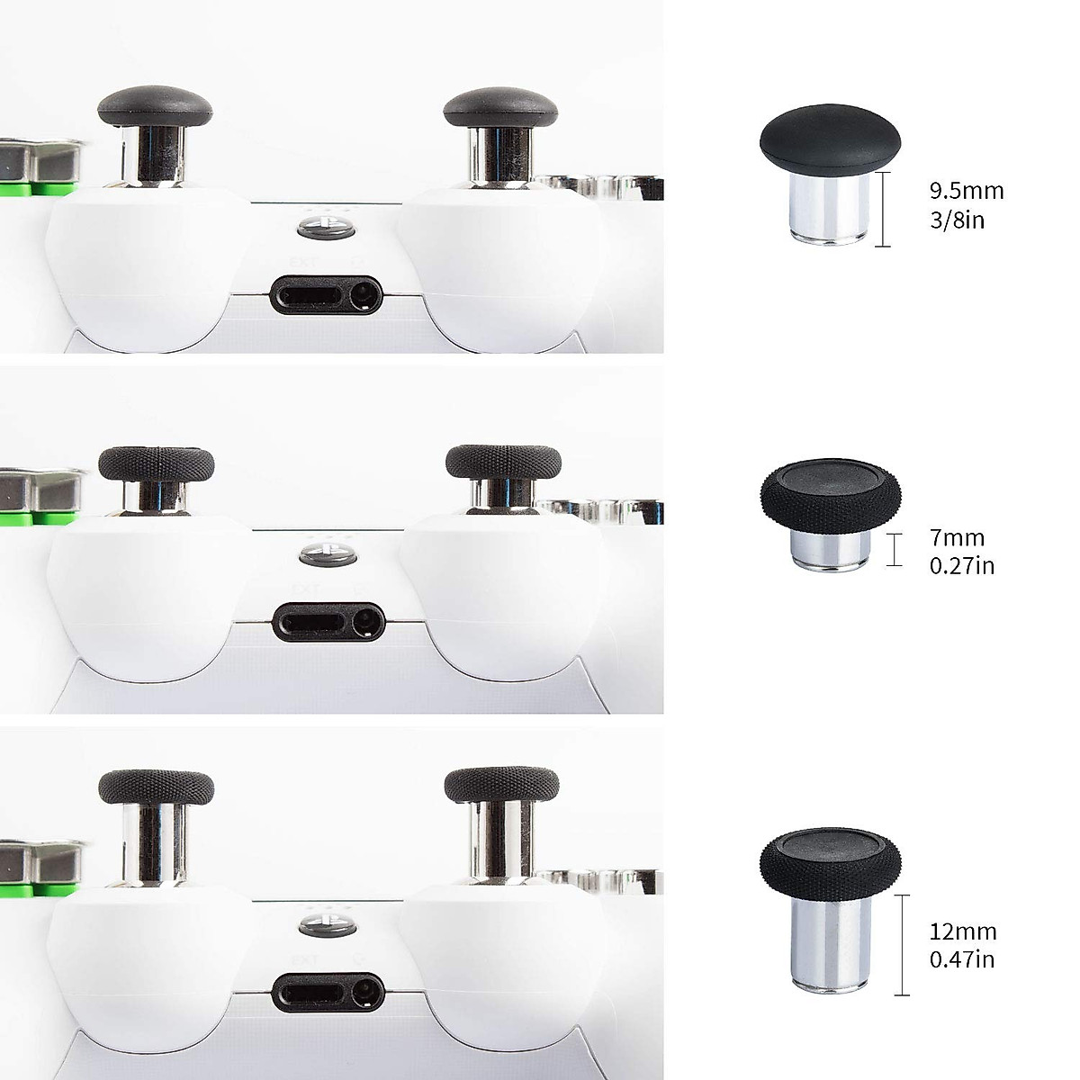 Magnetic Thumbsticks & Adjustable D-Pads & ABXY Button Replacement Parts for PS4 Controller, Z&Hveez 31 in 1 Magnetic Button Kit for PS4 Slim, PS4 Pro, Playstation 4 Controllers