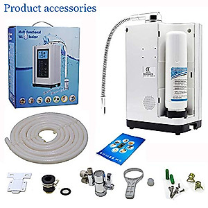 AquaGreen Alkaline Water Ionizer Machine AG7.0, Home Filtration System Produces pH 4-10.5 Water, 7 Water Settings, Up to -570mV ORP, 6000L Per Filter, Silver