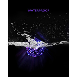 BLUEWING 5 Pack Diamond Fishing Lights LED Deep Drop Underwater Flasher Water-Activated Lighted Fish Lures for Swordfish, Tilefish, Halibut, Tuna, Grouper, Disco