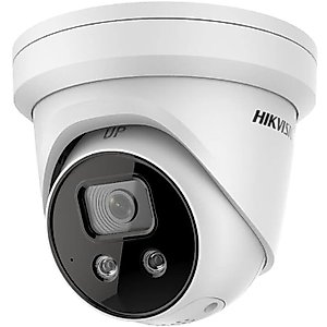Hikvision IP Camera PoE DS-2CD2386G2-ISU/SL 2.8mm Lens 4K AcuSense Strobe Light and Audible Warning Fixed Turret Network Camera,H.265+,IP67, Built-in Two-Way Audio,Original English Version