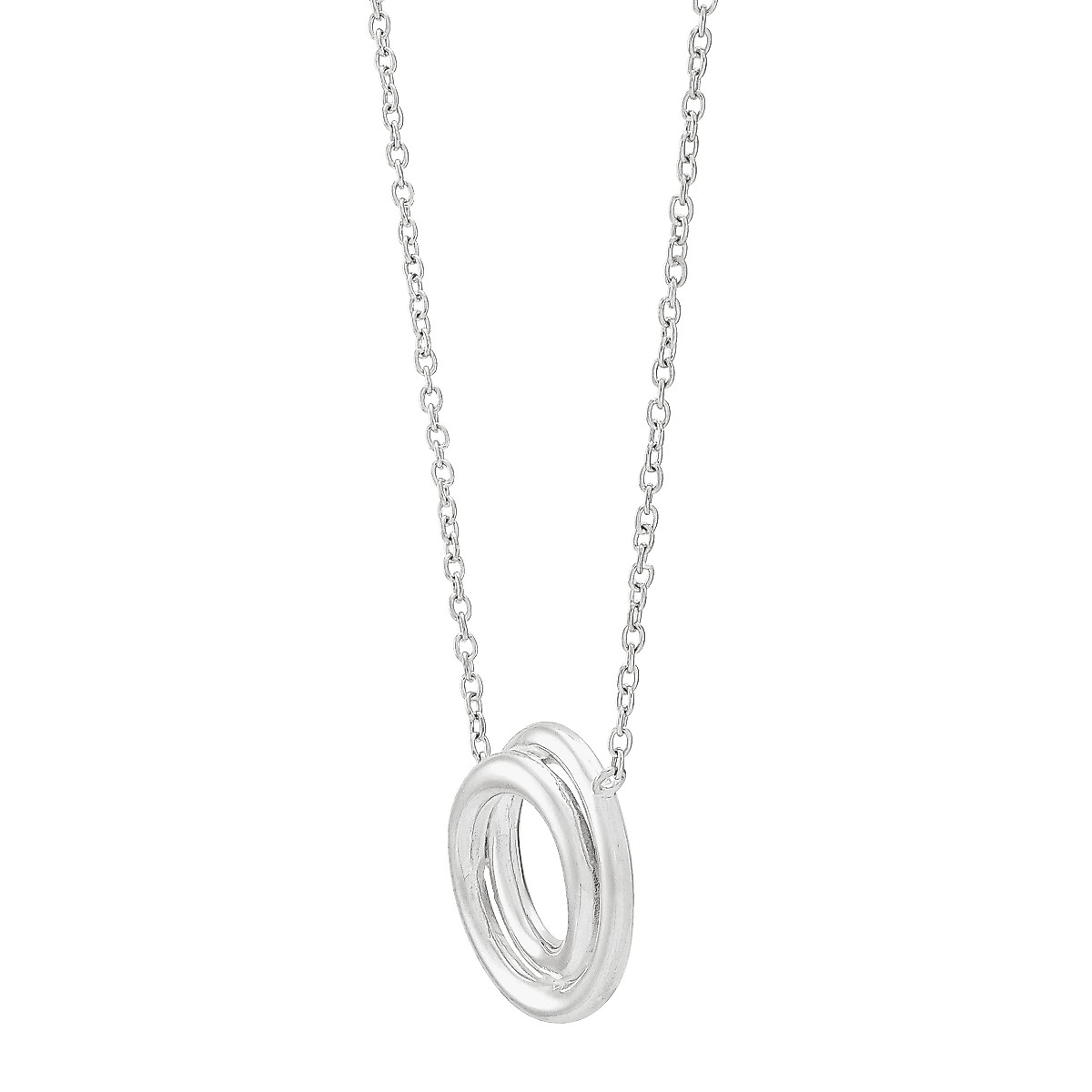 Silpada 'Karma Swirl' Pendant Necklace in Sterling Silver, 18" + 2"