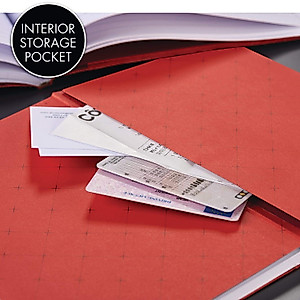 Black n Red Casebound Flexible Cover Notebook, Large, Black, 72 Ruled Sheets, Pack of 1 (400110478)