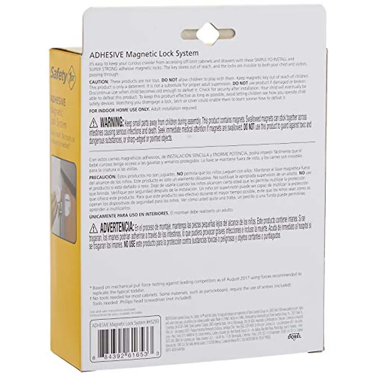 Safety 1st Adhesive Magnetic Lock System, 4 Locks And 1 Key