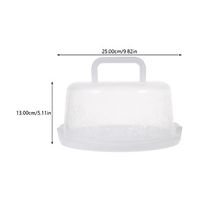 Alipis Cake Cupcake Carrier Portable Cake Holder with Lid and Handle, Cupcake Packaging Storage Display Boxes Round Cake Container