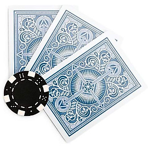 Brybelly Red Striped Dice 11.5-Gram Clay Composite Poker Chips - Pack of 100