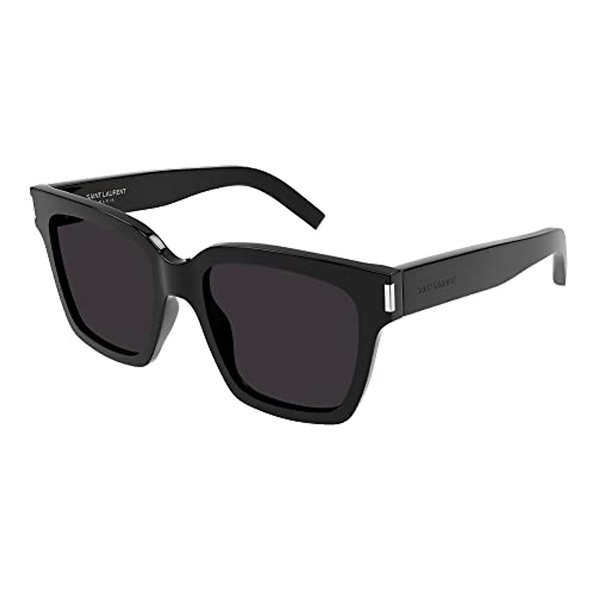 SAINT LAURENT Women's SL 507 Sunglasses, Black-Black-Grey, One Size