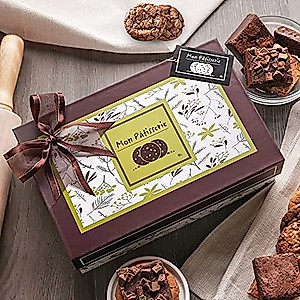 Broadway Basketeers Cookies Gift Baskets for Delivery Fresh Baked Gourmet Cookies and Brownies, Individually Wrapped Edible Care Package for Mom, Grandpa, Families, Holiday Gifts, Christmas, Coworkers