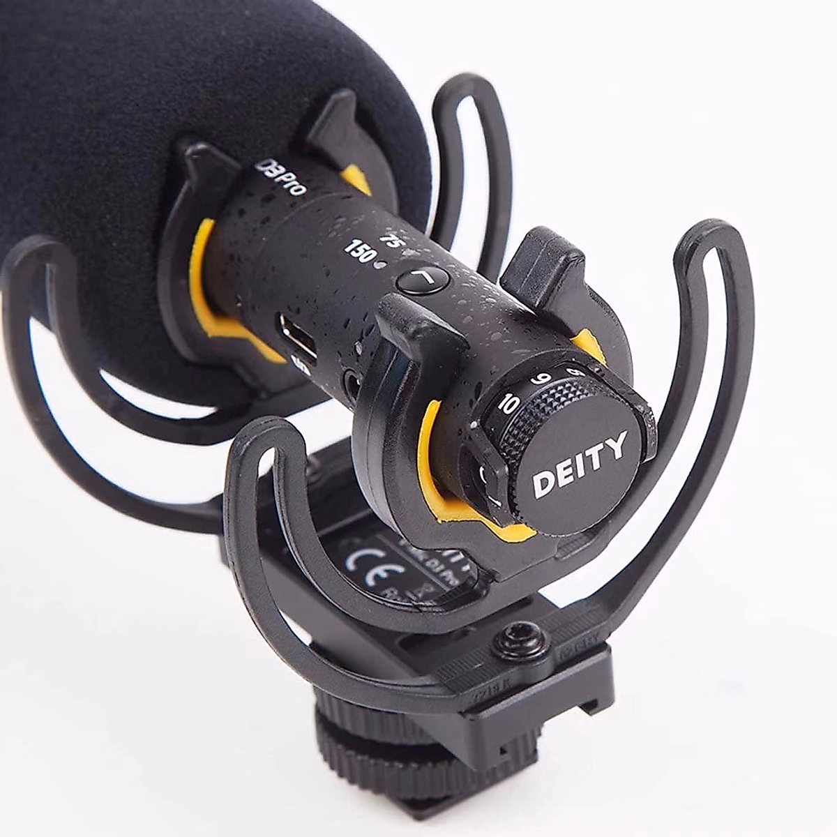 Deity V-Mic D3 Pro Super-Cardioid Directional Shotgun Microphone with Rycote Shockmount for DSLRs, Camcorders, Smartphones, Handy Recorders, Laptop and Bodypack Transmitters, W/Pergear Windscreen