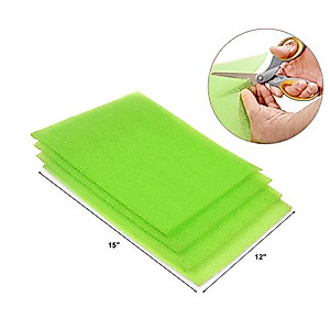 Dualplex® Fruit & Veggie Life Extender Liner for Fridge Refrigerator Drawers, 12x15 Inches (4 Pack) – Extends The Life of Your Produce & Prevents Spoilage