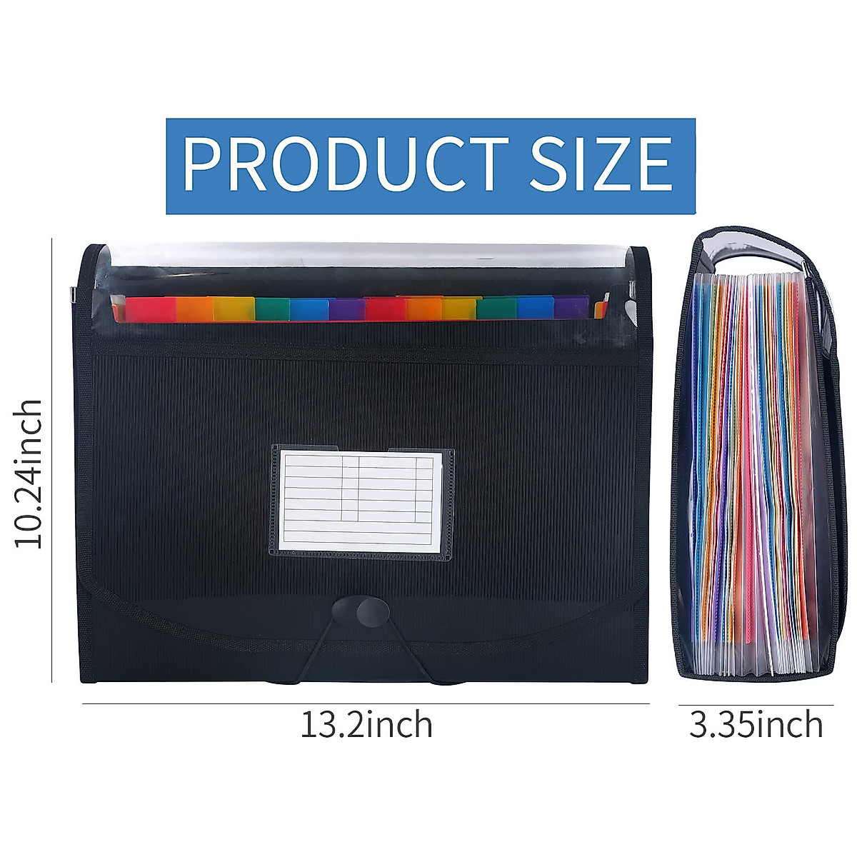 Accordion File Organizer 26 Pockets Expanding File Folder for A4 Letter Size Paper Document Holder Organizer