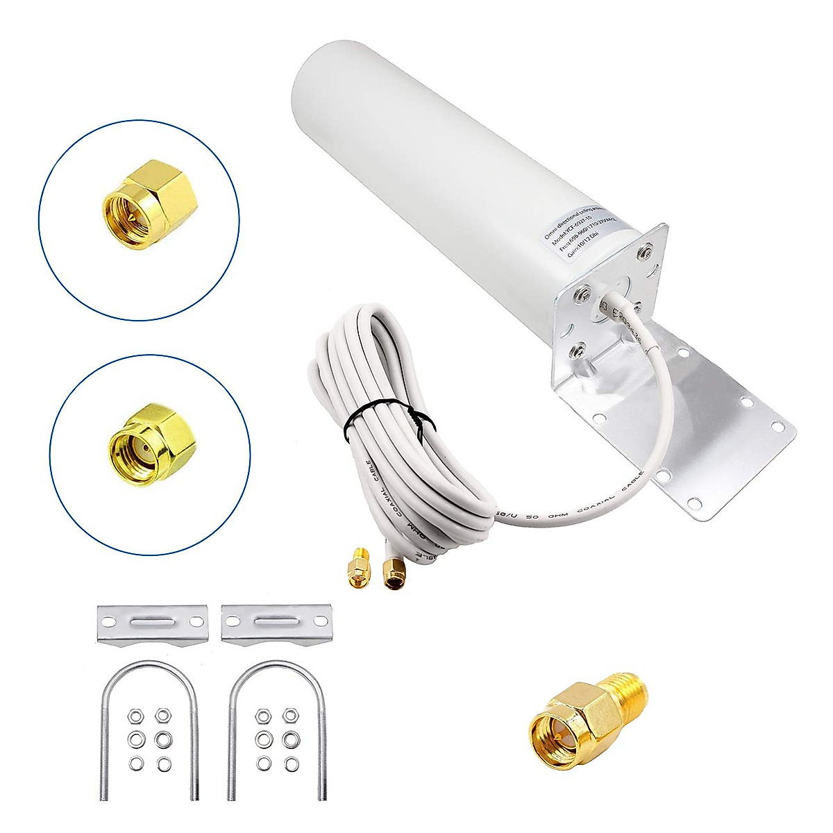 High Gain 10dBi 4G LTE Cellular Antenna for All Series Spypoint Flex-M Link Micro Link EVO/Stealth CAM/Tactacam Reveal X Gen 2.0/3.0, Reveal X PRO/Reolink/SEHMUA Cellular Trail Camera, Eifagur