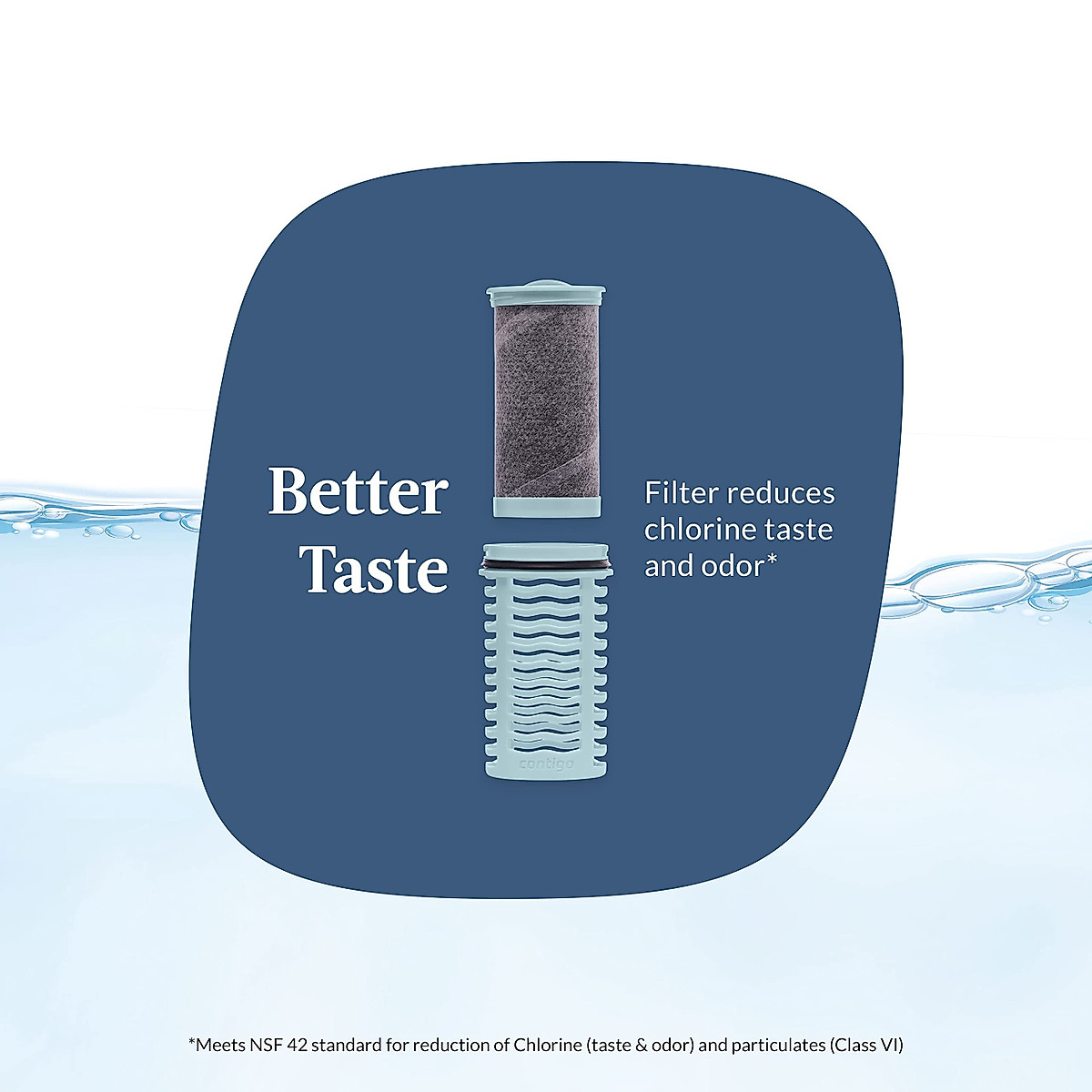 Contigo Clybourn Chill Freeflow Filtration Stainless Steel Water Bottle with Spill-Proof Lid