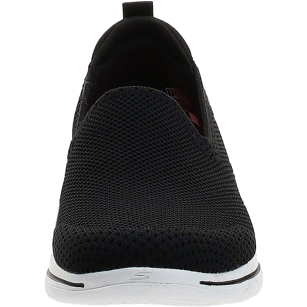 Skechers Women's GO Walk 5-PRIZED Sneaker, Black/Pink, 7 M US