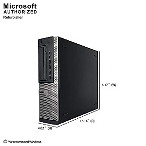 Dell Optiplex 7010 Business Desktop Computer (Intel Quad Core i5-3470 3.2GHz, 16GB RAM, 2TB HDD, USB 3.0, DVDRW, Windows 10 Professional (Renewed)