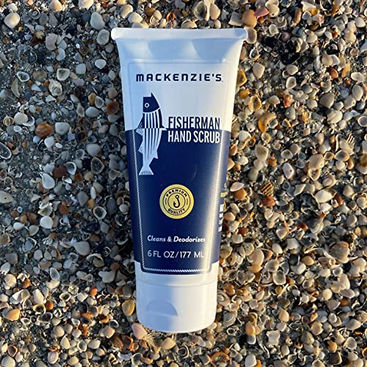 MacKenzie's Fisherman Hand Scrub - 6 Oz - Cleansing & Deodorizing Hand Cleaner - Gifts for Fisherman, Cooks & Gardeners