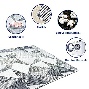 Baby Play Mat for 50"x50" Playpen,Kids Tents Mat Cotton,Foldable Crawling Mat for Floor,One-Piece Crawling Mat Non Slip Baby Mat for Floor,Portable Travel Large Play Mats