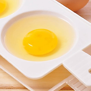 Microwave Oven Double Cup Egg Cooker, Egg Poacher Microwave Egg Cooker, Poached Egg Maker Microwave, Kitchen Cooking Gadgets