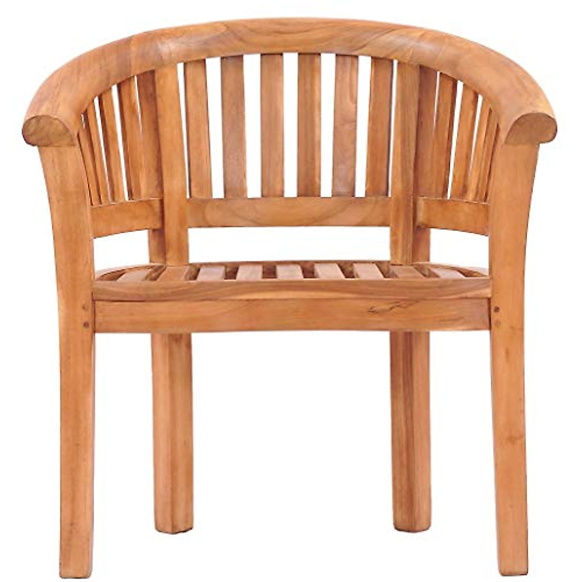 Teak Peanut Outdoor Patio Chair, Made from Solid A-Grade Teak Wood