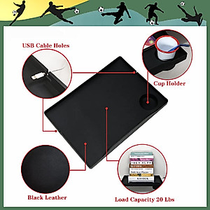 Bedside Shelf, Bunk Bed Shelf Organizer for Top Bunk Dorm Clip On Nightstand with Cup Holder Hooks Hanging Cup Plastic Bedside Shelf Tray for Kids for Bed College Dorm Room Essentials