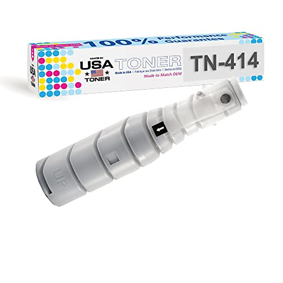 MADE IN USA TONER Compatible Replacement for Konica Minolta Bizhub 363, 423, TN414 / TN-414 / A202030 (Black, 1 Cartridge)