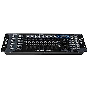 SHEHDS 192 DMX DJ Controller LCD Display DMX Controller DJ Equipment Stage Light Controller for Dj Lights, Par Lights, Moving Head Lights, Pubs, Night Clubs, Disco