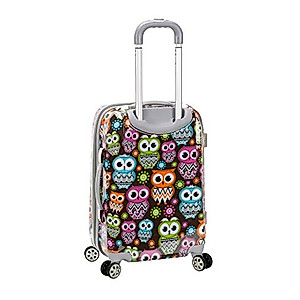 Rockland Vision Hardside Spinner Wheel Luggage, Owl, Carry-On 20-Inch