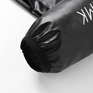 FORBEMK Mountain Hardwear Mens Jacket Waterproof Lightweight Camping Gear Raincoat Men -Black-M