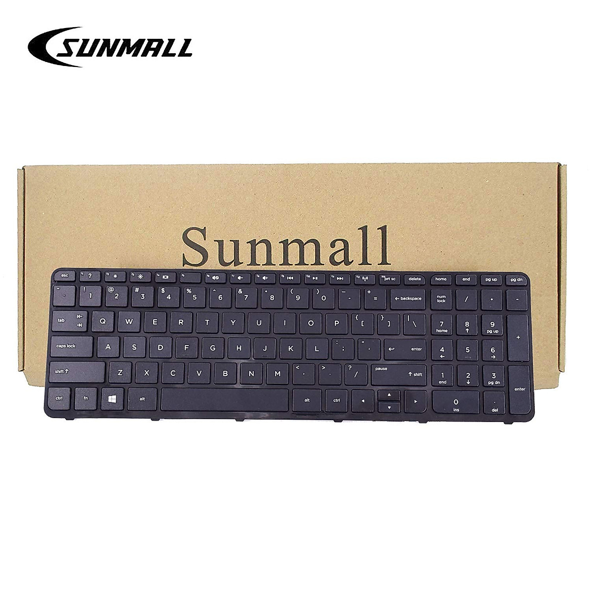 SUNMALL Mate Laptop Keyboard with Frame Compatible with HP Pavilio 15-f 15-g 15-r 15-e 15-f387wm 15-d035dx 15-f233wm 15-f272wm 15-f010wm 15-n290nr 15-e 15-f222wm 15-f271wm US Layout