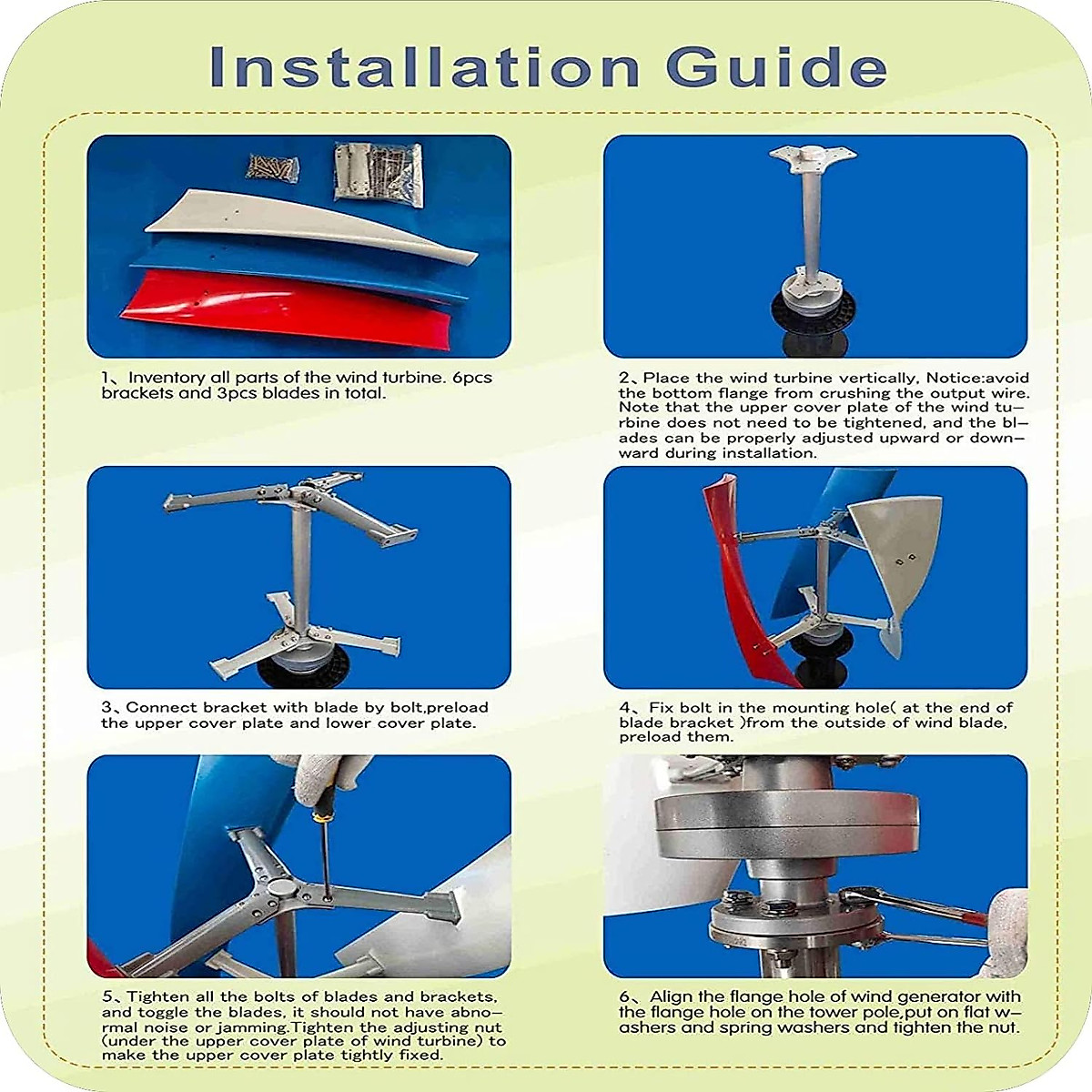 Wind Turbine Generator Kit 400W 12V, Wind Turbine Generator Power Kit for Marine, RV, Home, Windmill Generator Suit for Hybrid Solar Wind System