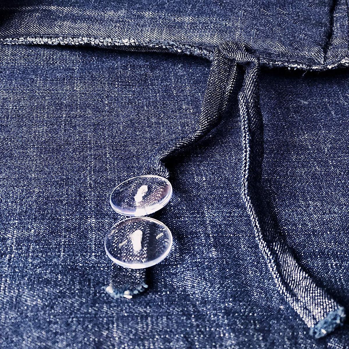 Elegant Life Home Denim Dark Blue Duvet Cover Set 100% Cotton Washed Soft Bedding with Button Closure Corner Ties - California King Size