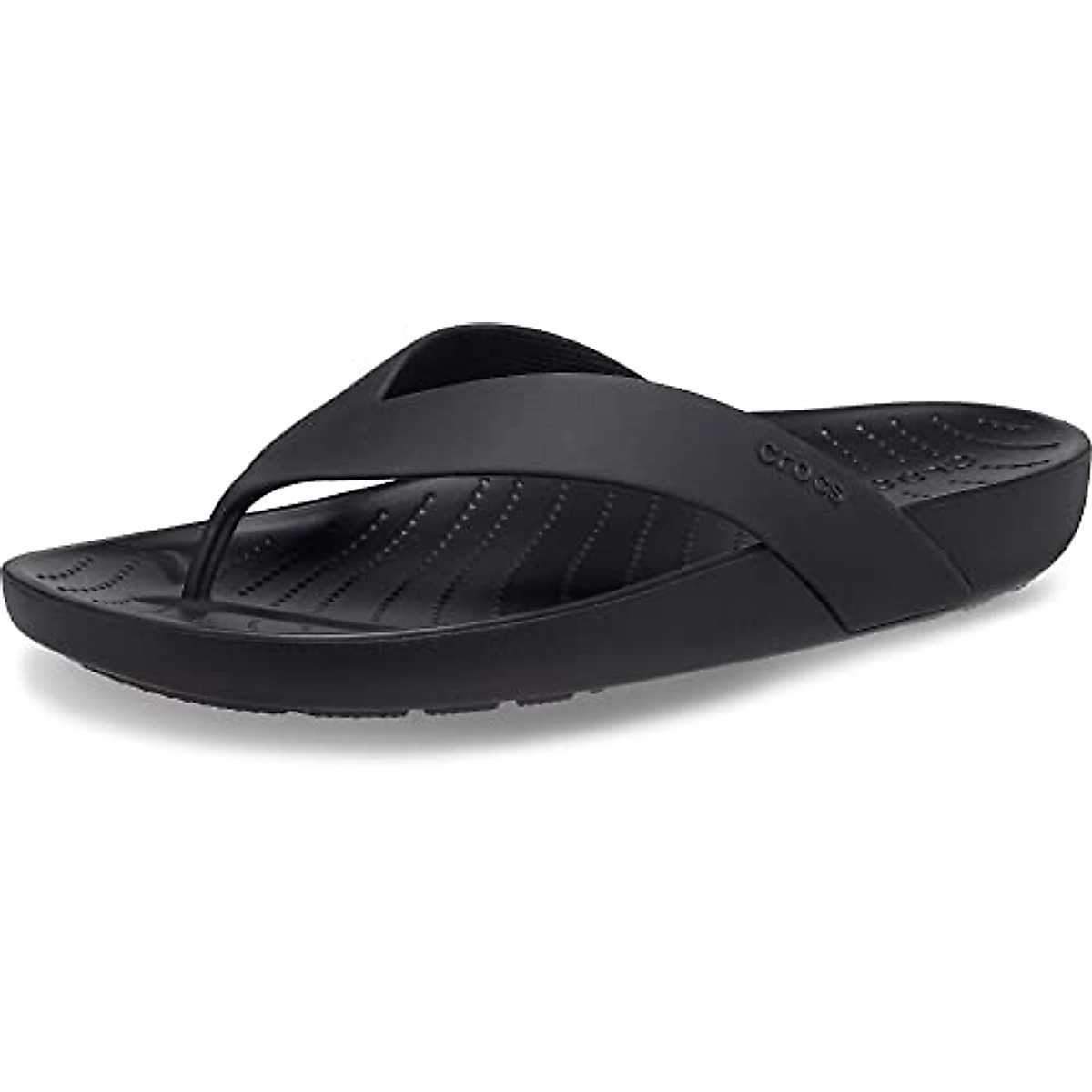 Crocs Women's Splash Flip Flops, Black, 7