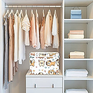 Happy Puppy Storage Boxes with Lids Household Essentials Large Storage Bins with Lids