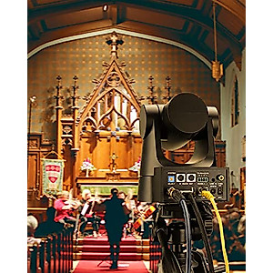 FoMaKo NDI PTZ Camera 30X Bundle HDMI 3G-SDI IP PoE HDMI PTZ Camera for Church Worship(2pcs) PTZ Controller PoE IP PTZ Camera Controller Keyboard (PTZ Bundle KN30Ax2+KC608 Pro)