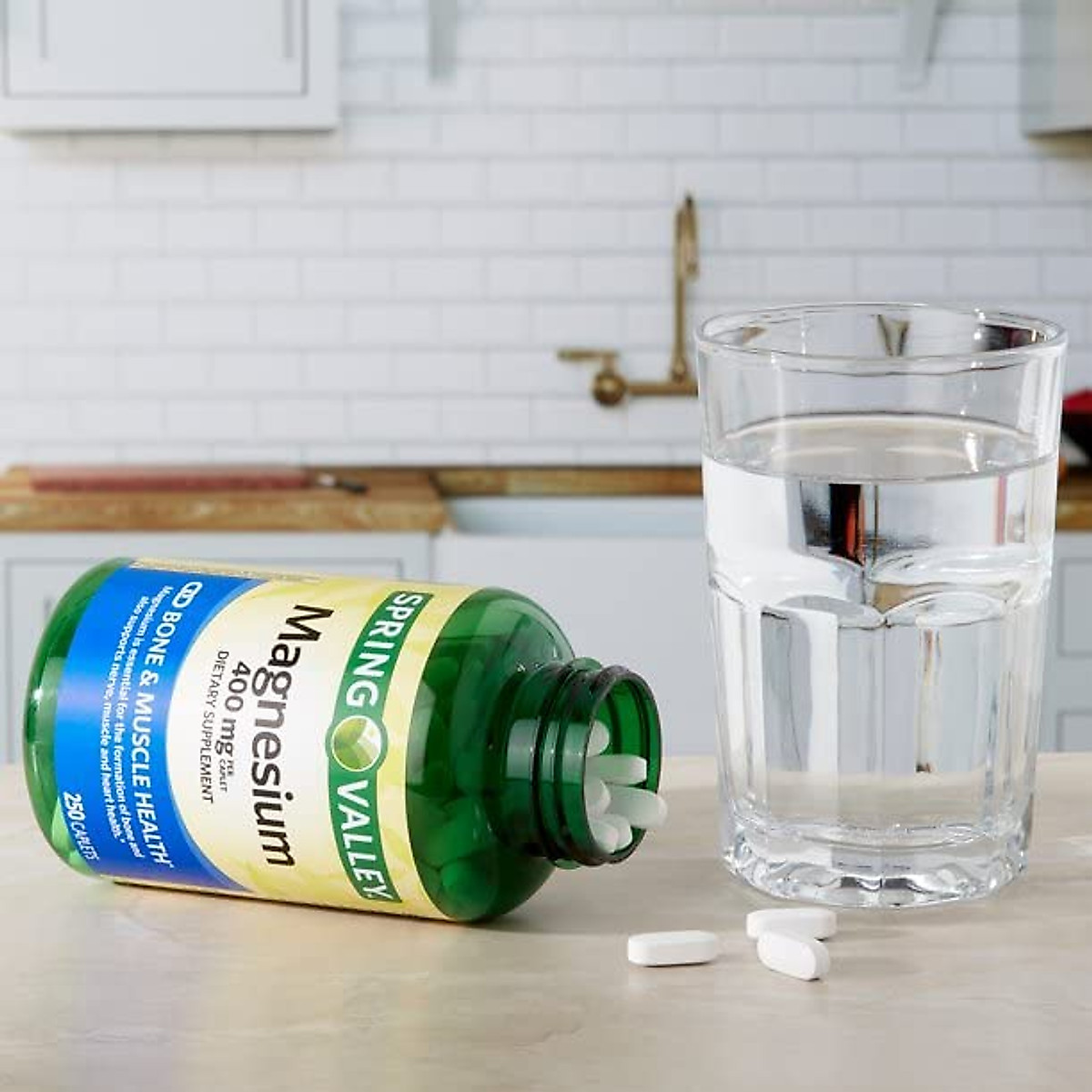 ONLY 1 in Pack Spring Valley Magnesium 400 Mg, 250 Tablets by Spring Valley